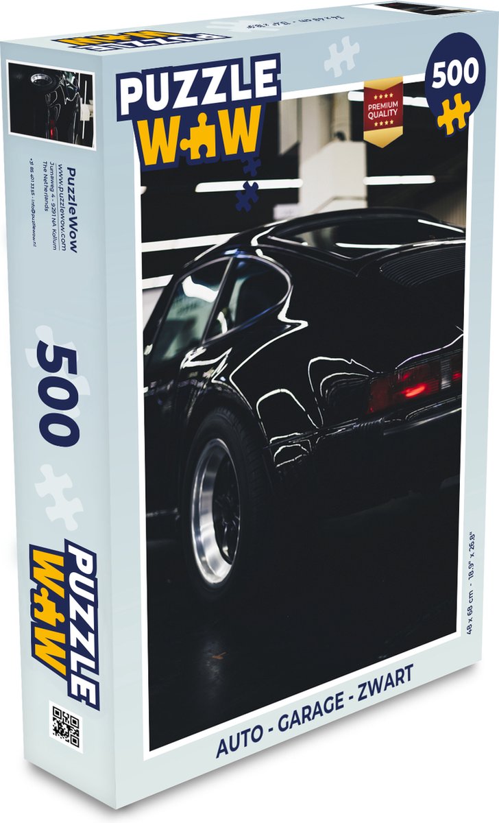 Puzzel Auto - Garage - Zwart - Legpuzzel - Puzzel 500 stukjes | bol