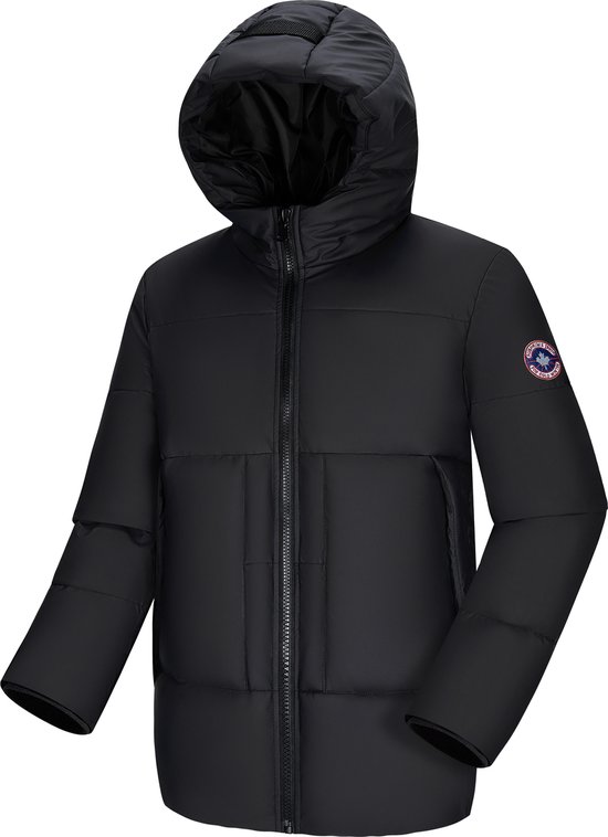 Subprime - Heren Jas winter Parka Levi - Zwart - Maat L | bol.com