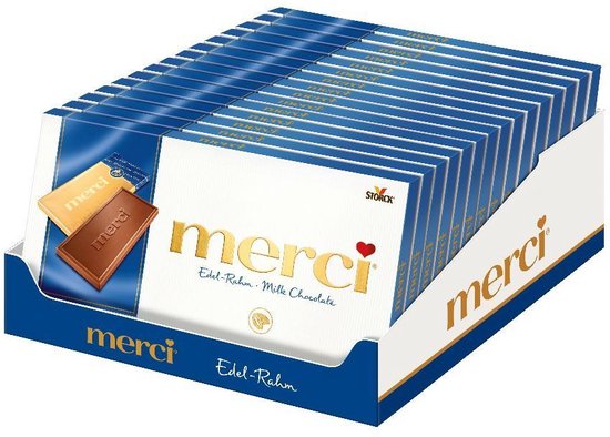 Merci melkchocolade met room - 15 x 100 g | bol