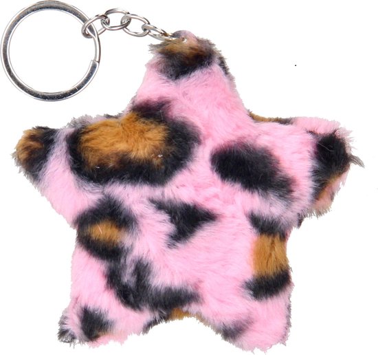 Sleutelhanger - Ster - Animal Roze - Gratis Verzonden | bol.com