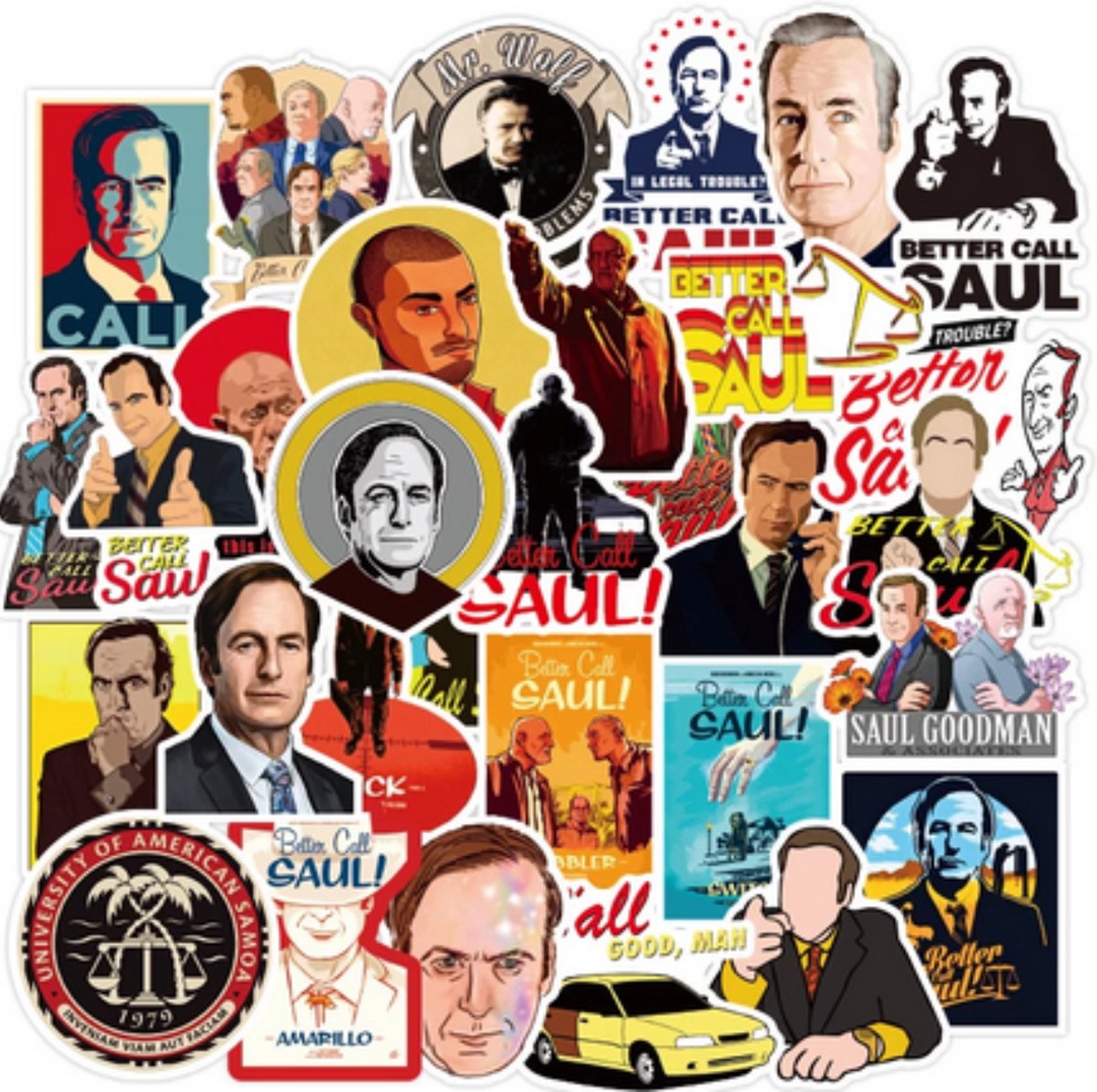Better call Saul stickers - 50 Stickers - Stickers voor laptop, muur ...