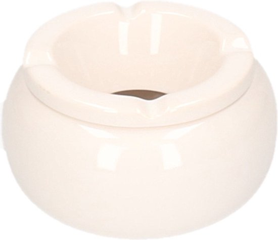 6x Witte terras asbak/storm asbak 11 cm - Buiten asbakken ...