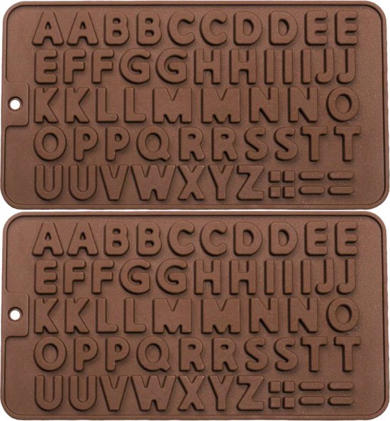 Siliconenmal voor letters - chocoladeletters maken - letters van ...