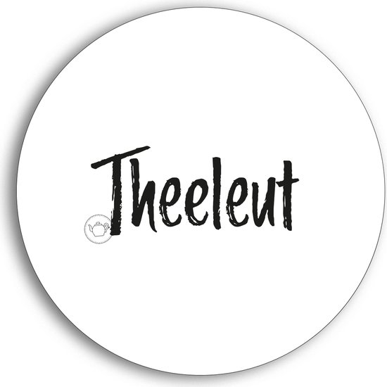 Luxe onderzetters met Theequotes | wit & taupe | Ø 10 cm | Set van 2 ...