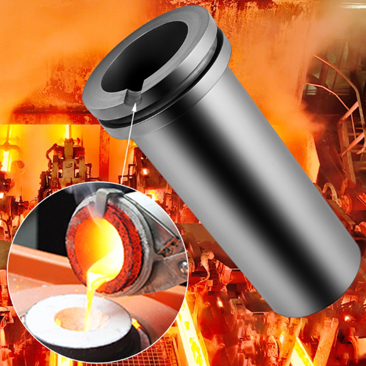 Vevor Gietvorm Grafiet - Smeltkroes - Smelten - Smeltoven | bol.com