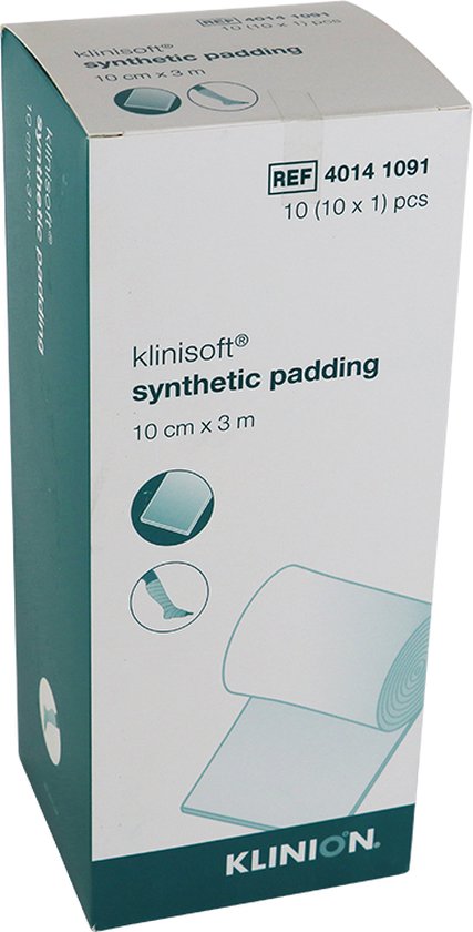 Klinion klinisoft sy synthetische watten 3m x 10cm Klinion | bol