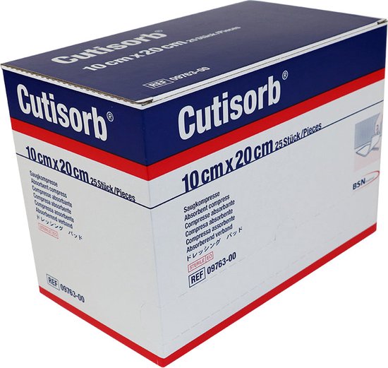 Cutisorb BSN 10 x 20 cm steriel, - 25 stuks | bol.com