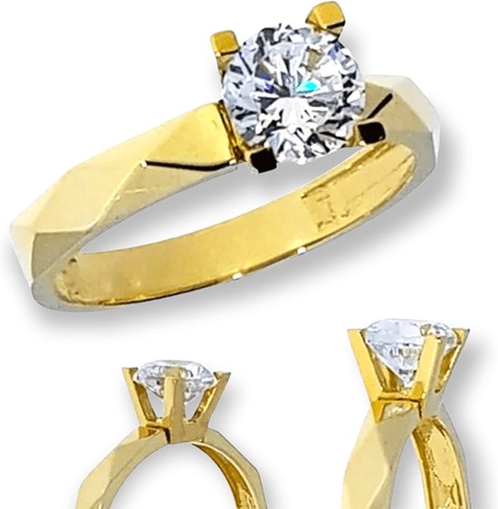 Gouden ring voor dames 14 karaats | bol