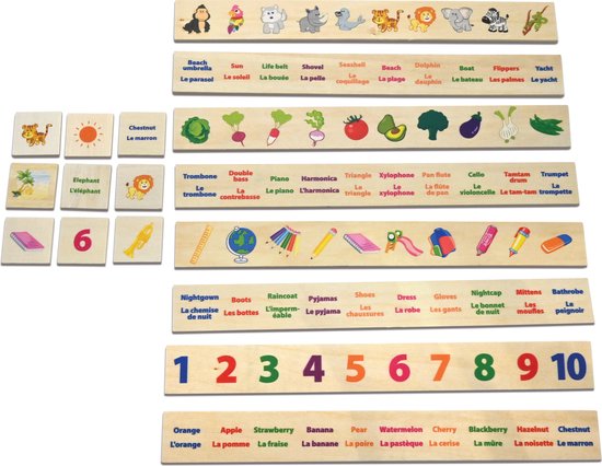 Mijn woordenschat doos- Houten sorteerdoos NL/FR | Games | bol