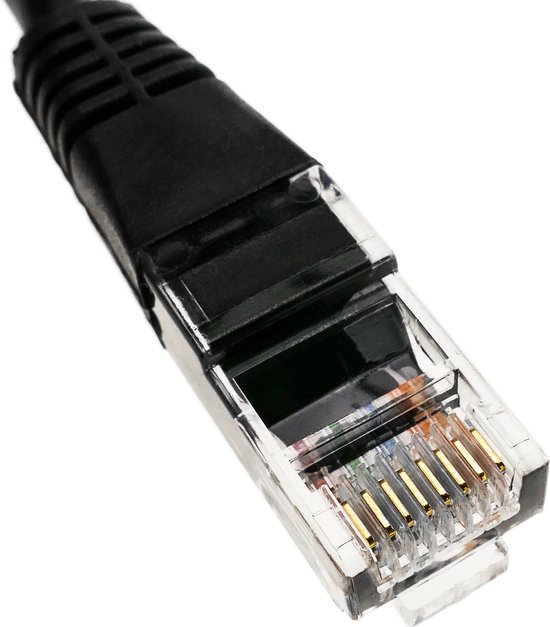 BeMatik - 5 m zwarte Cat.5e UTP Ethernet-netwerkkabel | bol