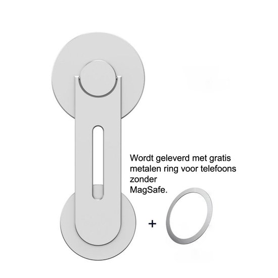 RAYBRO Magnetische Telefoonhouder Zilver voor Laptop en computer - voor ...
