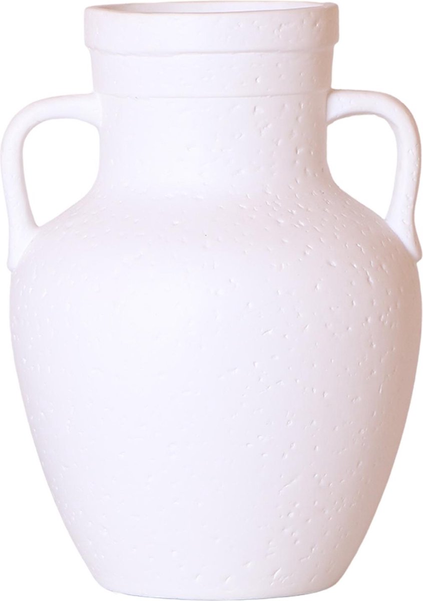Kolibri Home | Pitcher vaas - Witte cementen vaas - voor droogbloemen ...