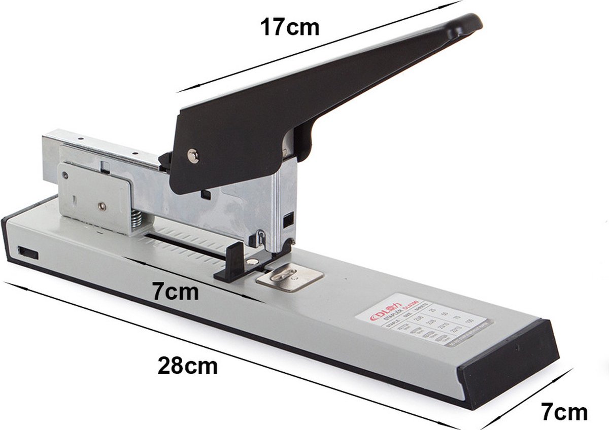 Office nietmachine | groot | massief | metaal | 100 vel | bol