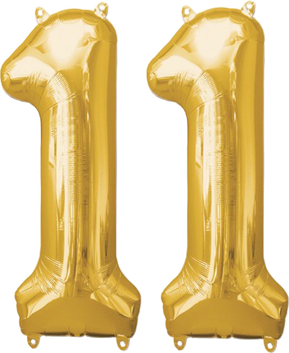 Versiering 11 Jaar Ballon Cijfer 11 Verjaardag Versiering Folie Helium ...