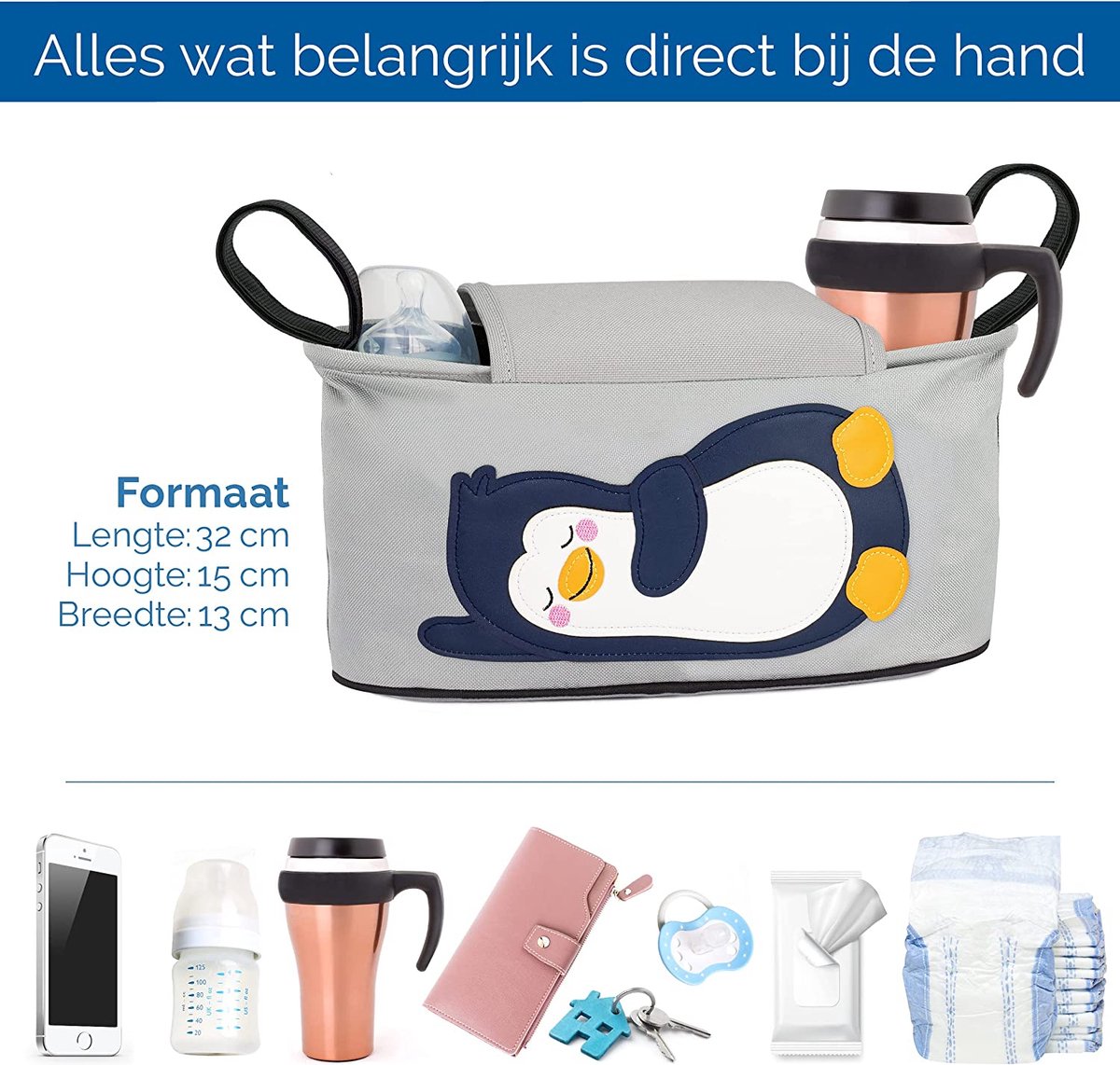 GLÜCKSWOLKE Kinderwagentas - 6 Motieven I Kinder Buggy Tasche I ...