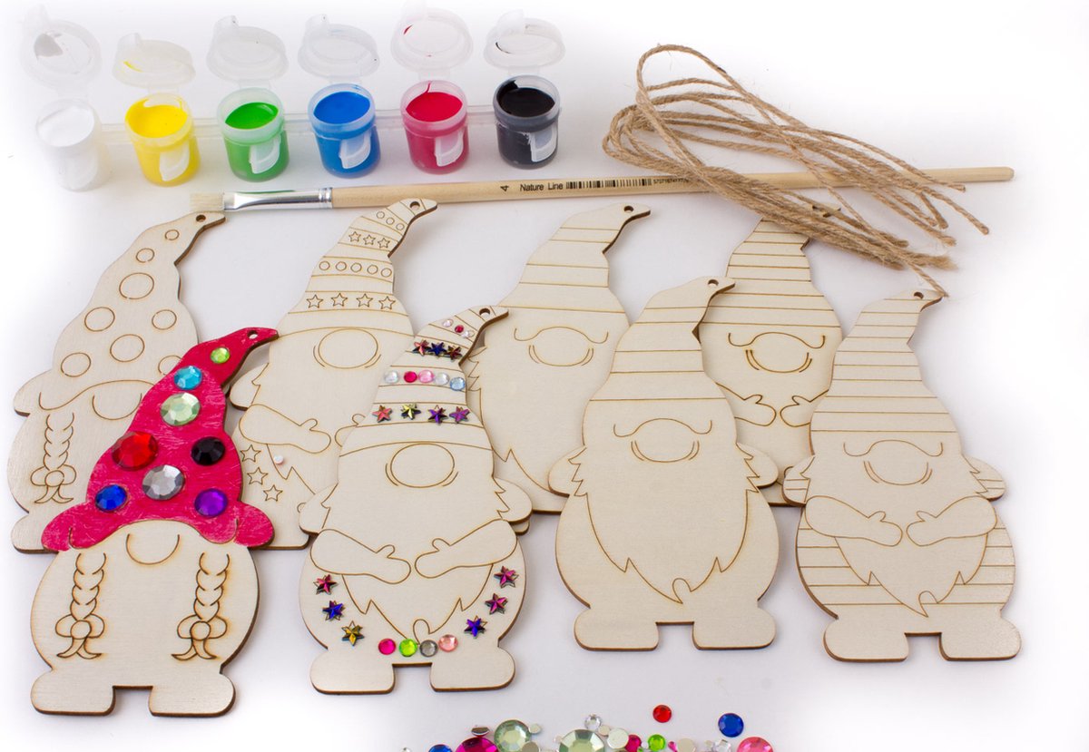 Kerstboom decoratie Gnoom kabouter mannetjes versiering knutselen laser ...