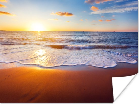 Poster Strand - Zee - Zon - Horizon - 160x120 cm XXL | bol