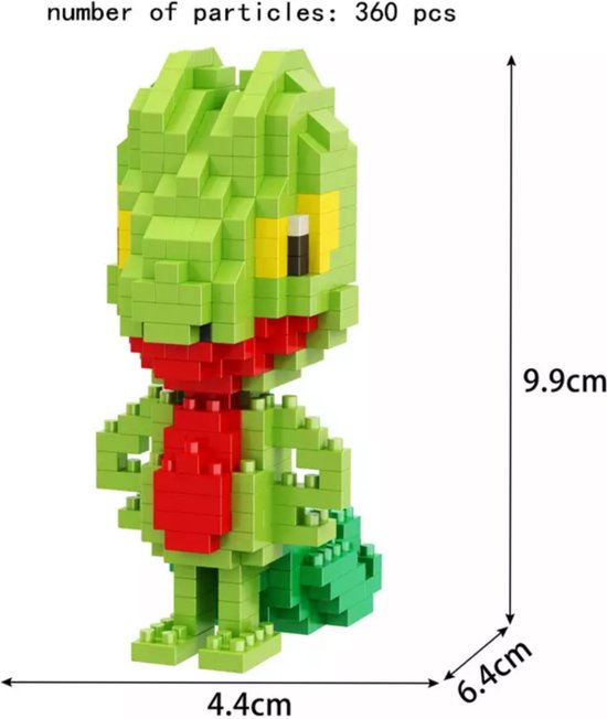 Pokemon Lego, Treecko Microbrick, Lego Blokken, Pokemon Speelgoed ...