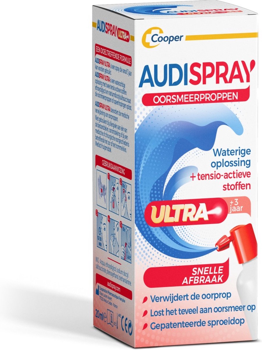 Audispray Ultra bij oorsmeerproppen | verpulvert de oorsmeerprop en ...