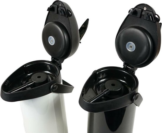 Toscane Thermoskan met pomp - Witte kleur - 1900ML | bol