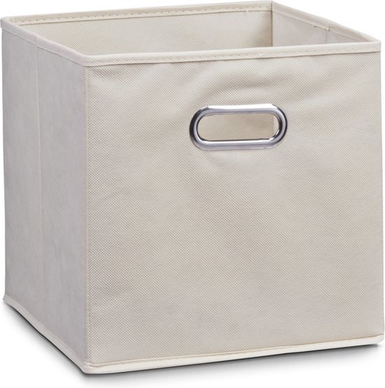 Zeller kastmanden - Set van 5x stuks - Beige - vierkant - 32 x 32 cm - opbergmand -... | bol