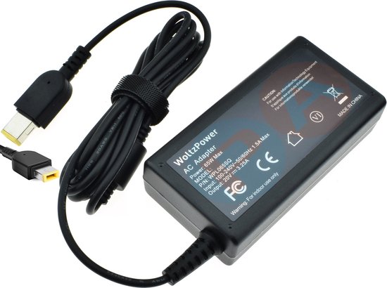 Laptop Adapter 65W 20V 3.25A Square PIN voor Lenovo ThinkPad Yoga 11e ...