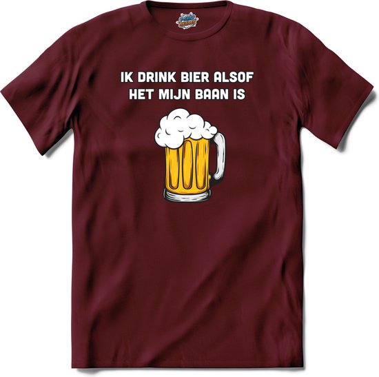 Bier drinken is mijn baan - Bier kleding cadeau - bierpakket kado idee ...