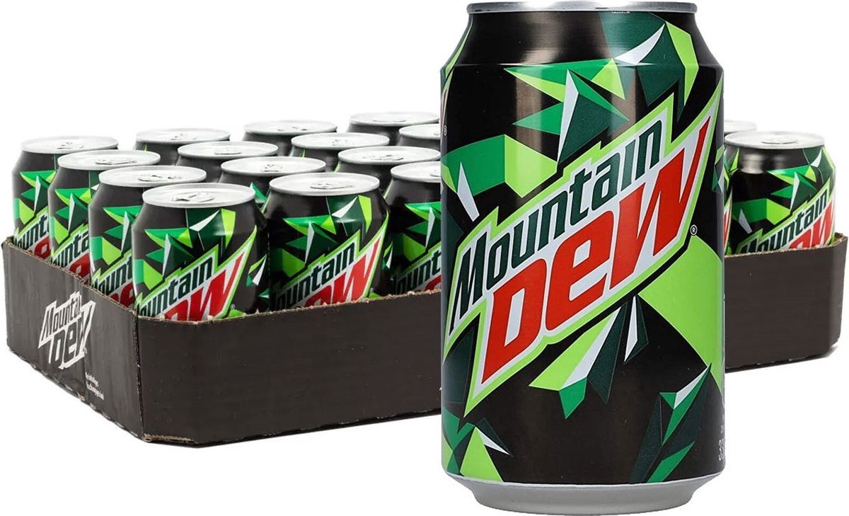 Mountain Dew Energy Drink 33cl Blikjes Tray 24 Stuks | bol