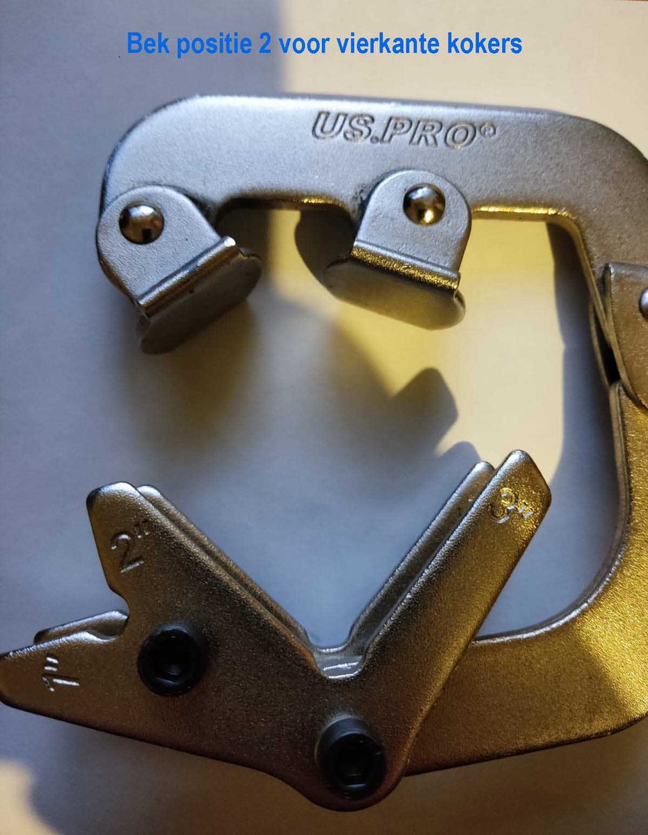 Griptang met draaibare klem voor rond en vierkant materiaal (lengte ...