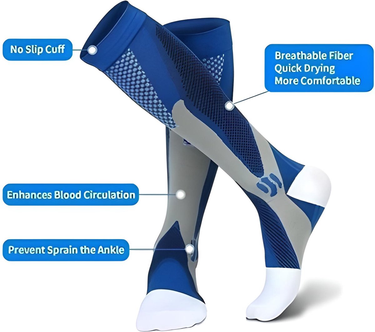 Premium Compressiesokken - Compressiekousen - Hardlopen - Trailrunnen ...