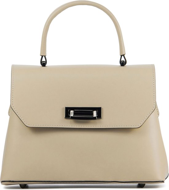 Lina Locchi Handtas Dames / Handtas - Leer - L1243 - Beige | bol.com