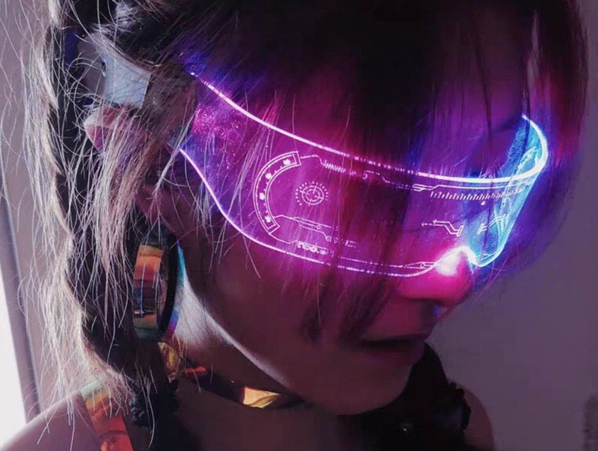 cyberpunk bril - festival bril - rave bril - lichtgevend - controllable ...