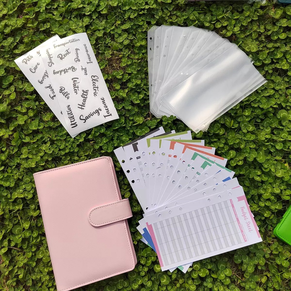 Urbenkr8® - Budget Planner with Money Folders Light Pink - Budget ...