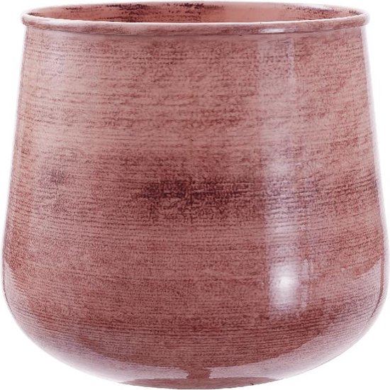 PTMD Alaz Pink iron pot minimal design round L | bol.com