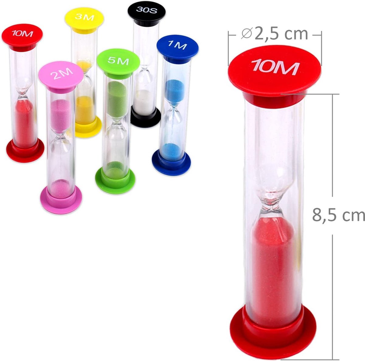 Sand Timer - Zandloper voor kinderen - kleurrijk zand 6 | bol.com