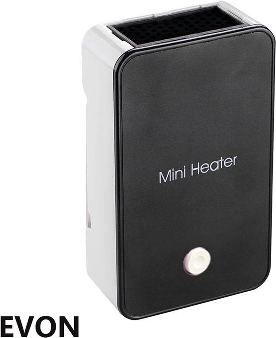EVON Zwart Mini Elektrische Kachels – Ventilatorkachel – Mini Ventilatorkachel – Uniek... | bol