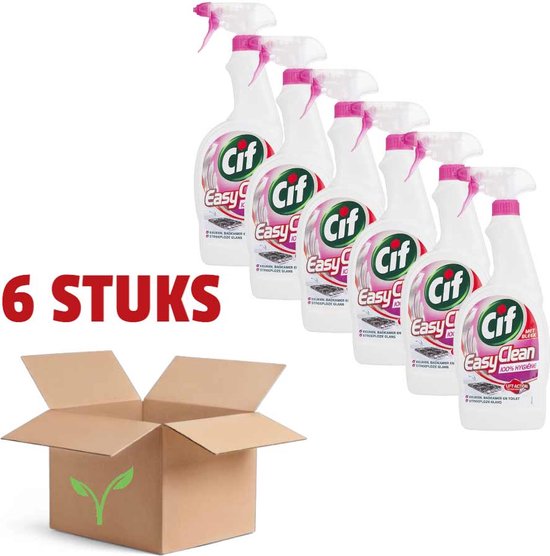 Cif 100% Easy Clean Hygiene Spray met Javel - 6 x 750ml ...