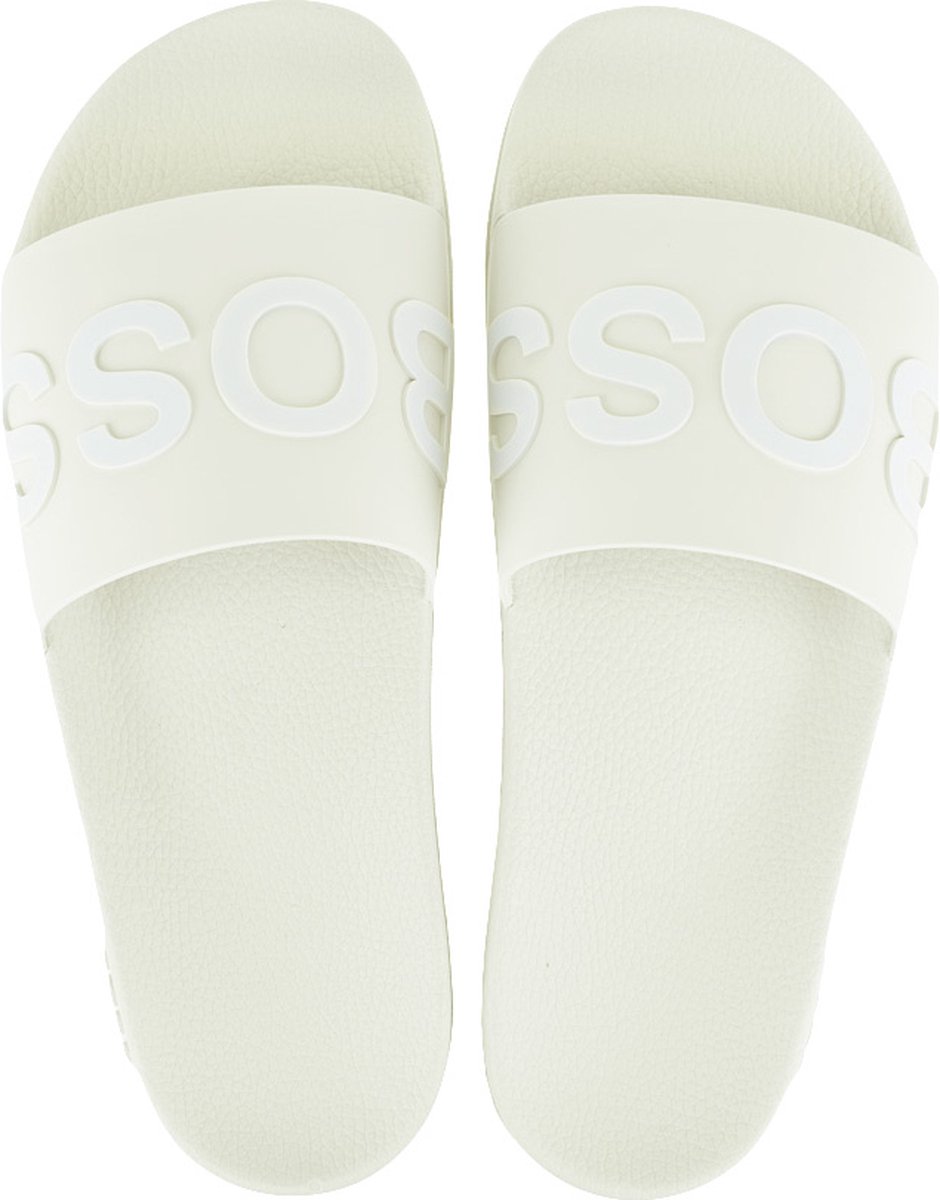 Hugo Boss BOSS slippers bay slid wit II - 41 | bol