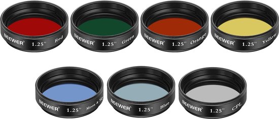 Neewer® - Filter Set voor 3cm Telescoop - Maanfilter, CPL Filter ...
