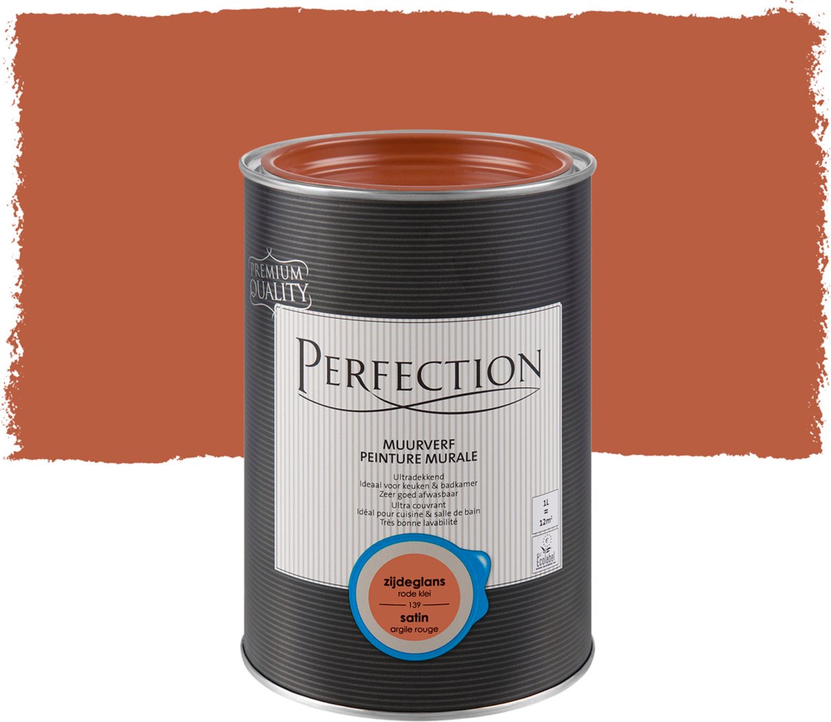 Perfection Muurverf Ultradekkend - Zijdeglans - 1L - 12 m² - Rode Kei ...
