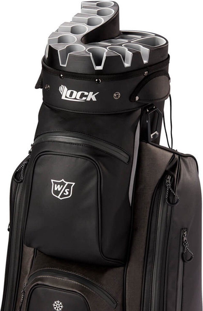 Wilson Staff I Lock Dry Cart Bag Zwart Zilver | bol.com