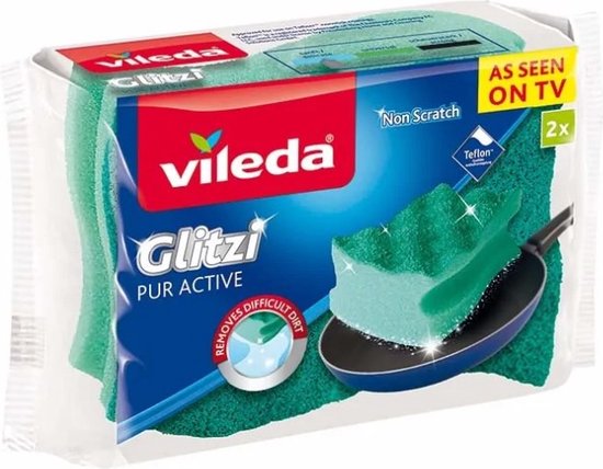 Vileda Pur Active geprofileerde afwasmachine 2 st. | bol