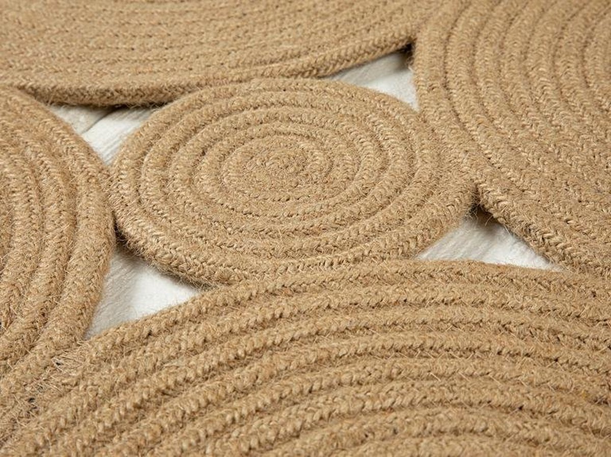 Livetti Calista Jute Decoratief Vloerkleed Mat 120x180 cm Naturel | bol.com