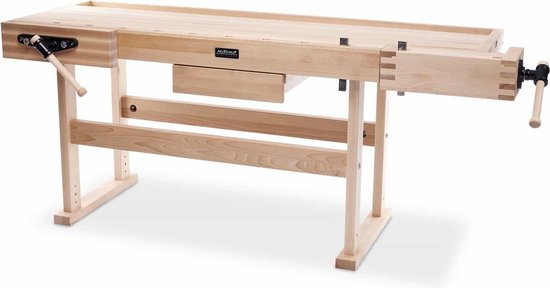 Ramia Banco carpintero - Madera de haya - 2 bankschroeven - 2120 x 760 ...