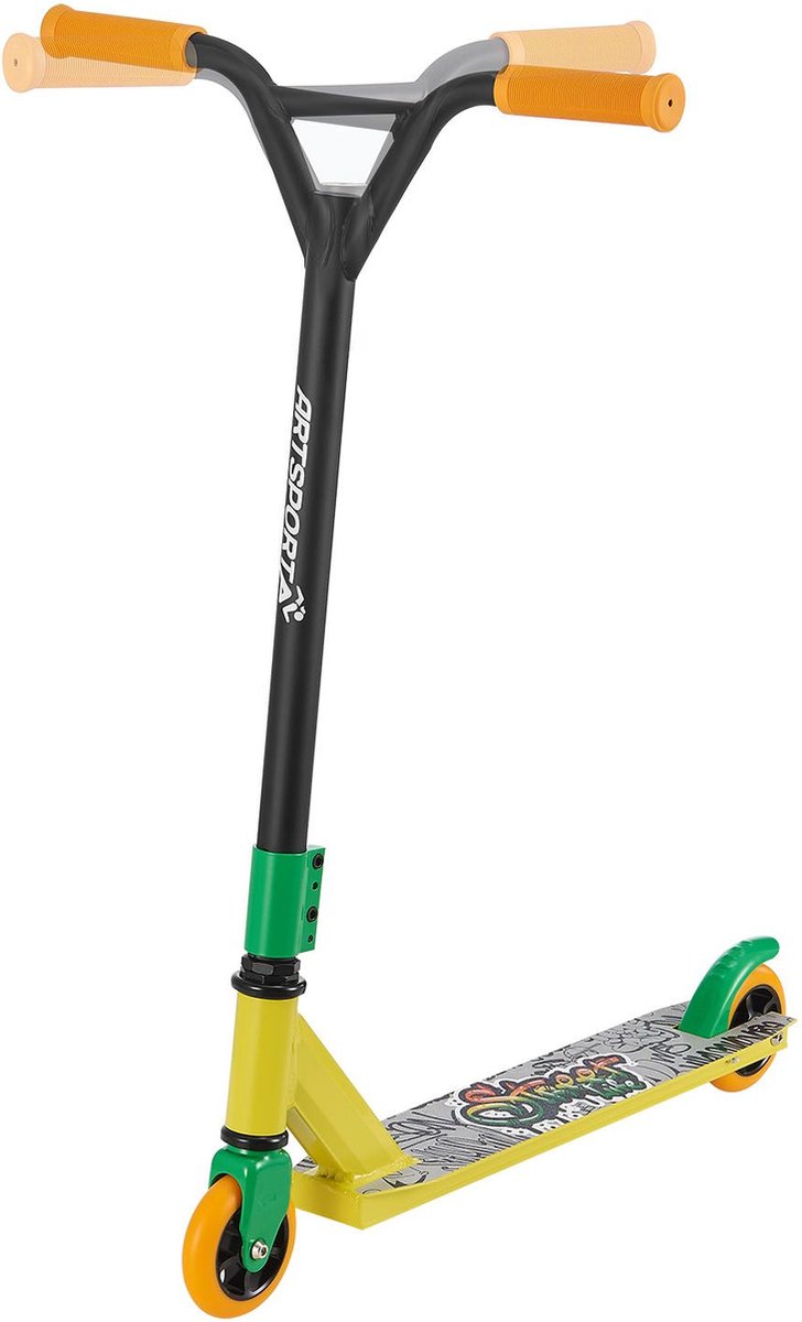 Stuntstep Street Life in zwart geel | bol.com