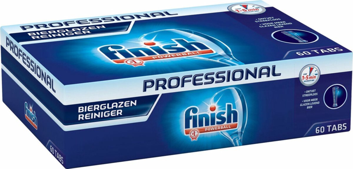 Finish Professional Bierglasreiniger 60 tabs | bol