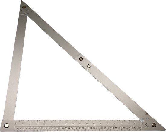 Bouwhaak, Winkelhaak Opvouwbaar 600mm | bol.com