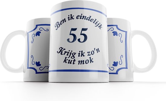 Kut mok 55 jaar |Ben ik eindelijk 55 jaar krijg ik zo’n kutmok| Mok ...