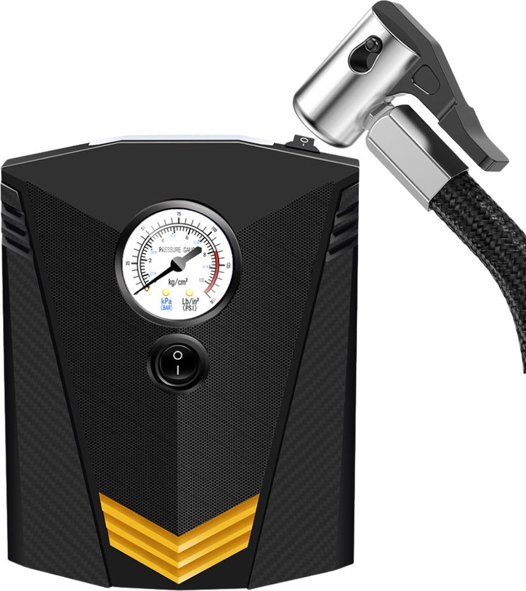 Elektrische Pomp - 12V Stekker - Bandenpomp - Autobanden Pomp - Geel ...