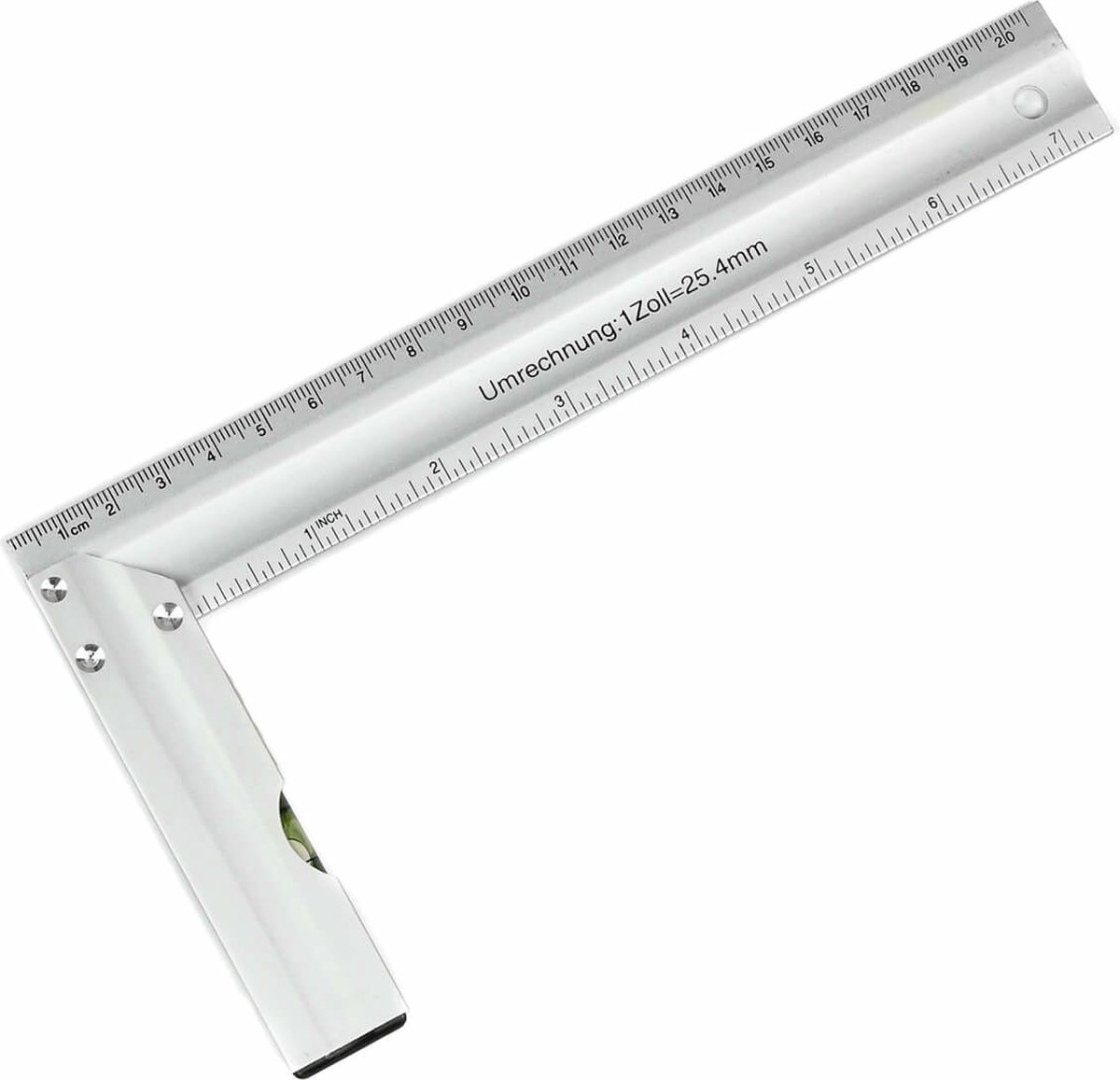 Benson Winkelhaak met Waterpas - 200 x 100 mm | bol.com